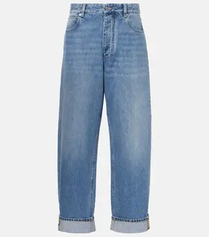 Bottega Veneta Mid-rise Straight Jeans - Blue