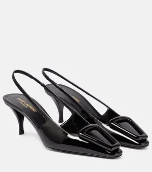 Saint Laurent 24 60 Leather Slingback Pumps