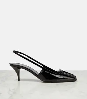 Saint Laurent 24 60 Leather Slingback Pumps