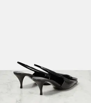 Saint Laurent 24 60 Leather Slingback Pumps