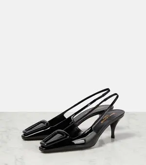 Saint Laurent 24 60 Leather Slingback Pumps