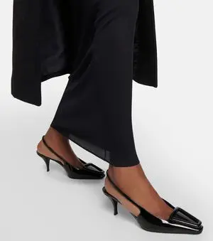 Saint Laurent 24 60 Leather Slingback Pumps