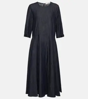 Max Mara Valery Denim Midi Dress