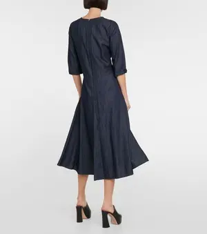 Max Mara Valery Denim Midi Dress
