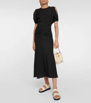Tory Burch Double T Leather Sandals - White