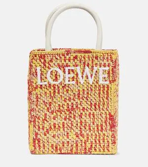 Loewe Loewe Standard A4 Raffia Tote Bag Multicoloured