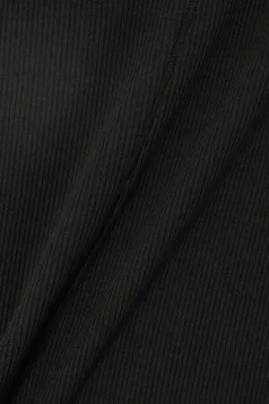 SKIMS Ribbed Cotton-blend Leggings - Black
