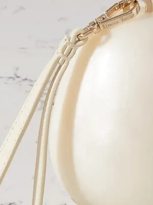 Simone Rocha Micro Egg Faux Pearl-embellished Clutch