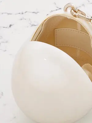 Simone Rocha Micro Egg Faux Pearl-embellished Clutch