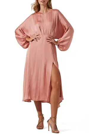 Astr The Label Marin Long Dolman Sleeve Dress