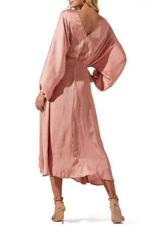 Astr The Label Marin Long Dolman Sleeve Dress