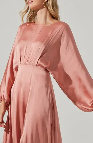 Astr The Label Marin Long Dolman Sleeve Dress