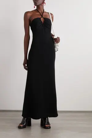Proenza Schouler Cotton-blend Halterneck Maxi Dress