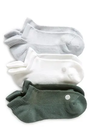 Zella 3-Pack Ankle Socks Green Duck