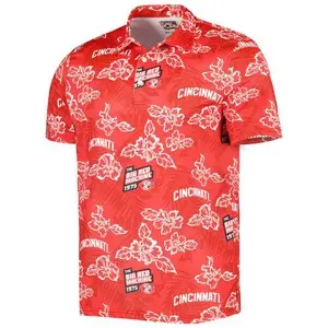 Reyn Spooner Cincinnati S Cooperstown Collection Puamana Print Polo