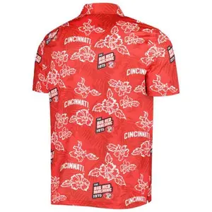 Reyn Spooner Cincinnati S Cooperstown Collection Puamana Print Polo