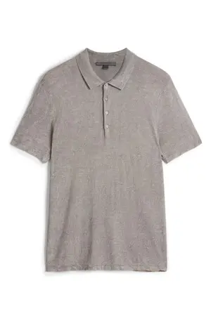 John Varvatos Chatham Regular Fit Textured Wool Blend Polo