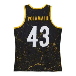 Mitchell & Ness Troy Polamalu Pittsburgh Steelers 2007 Player Burst Tank Top - Black