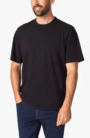 34 Heritage Slub Cotton Crewneck T-shirt - Black