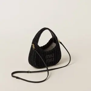 Miu Miu Wander Wicker Hobo Bag