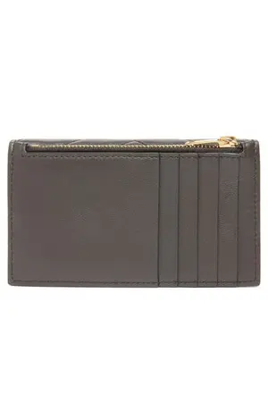 Saint Laurent Cassandre Envelope Flap Card Case - Urban Grey
