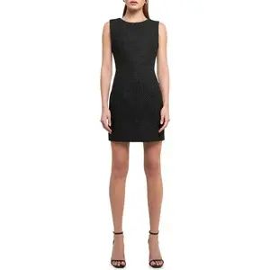 Endless Rose Sleeveless Tweed Mini Dress