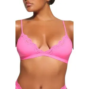 SKIMS Fits Everybody Lace Triangle Bralette Taffy
