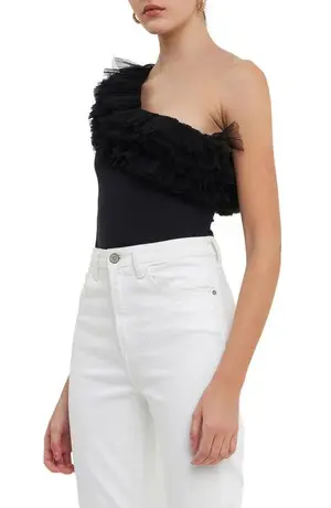 Endless Rose Tulle Ruffle Bodysuit