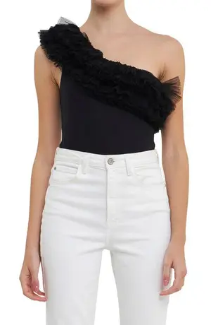 Endless Rose Tulle Ruffle Bodysuit