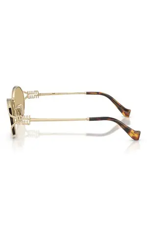 Miu Miu 54mm Gradient Oval Sunglasses - Pale Gold/yellow