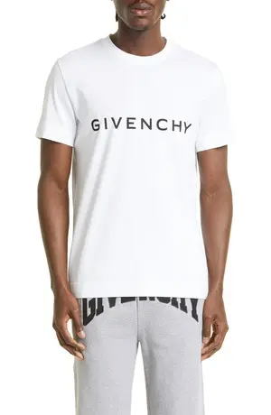 Givenchy Logo Slim Fit Cotton T-shirt - White