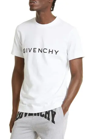 Givenchy Logo Slim Fit Cotton T-shirt - White