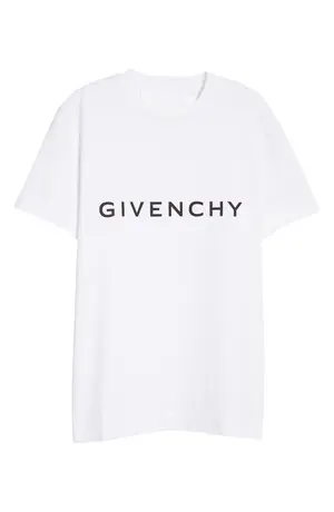 Givenchy Logo Slim Fit Cotton T-shirt - White