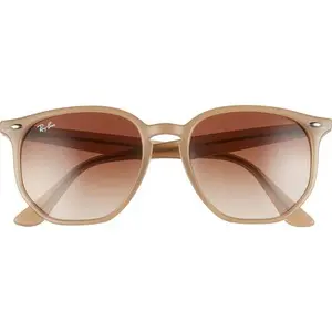 Ray-ban 54mm Round Sunglasses - Opal Beige/brown Gradient