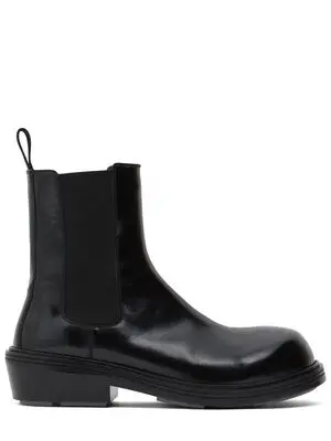 Bottega Veneta Fireman Leather Chelsea Boots - Black