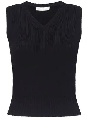 THE ROW Comi Cashmere Blend Knit Vest