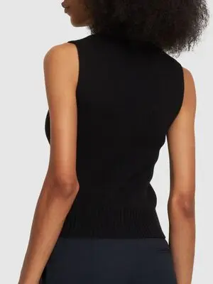 THE ROW Comi Cashmere Blend Knit Vest