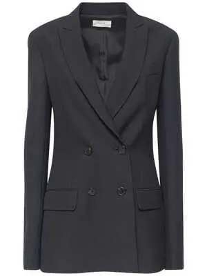 THE ROW Aristide Wool & Mohair Twill Blazer - Black