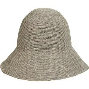 Janessa Leoné Teagan Raffia Bucket Hat - Sage
