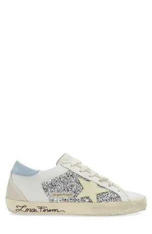 GOLDEN GOOSE Super-star Glitter Bio-based Low Top Sneakers