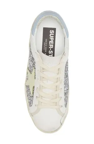 GOLDEN GOOSE Super-star Glitter Bio-based Low Top Sneakers