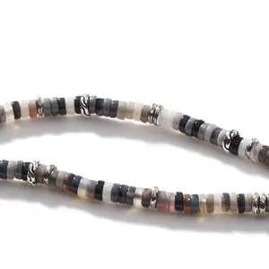 John Hardy Heishi Bead Bracelet - Sterling Silver
