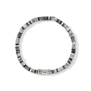 John Hardy Heishi Bead Bracelet - Sterling Silver