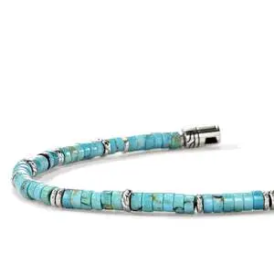 John Hardy Heishi Bracelet With Turquoise