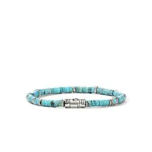 John Hardy Heishi Bracelet With Turquoise