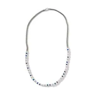 John Hardy Colorblock Necklace Pearl - Silver