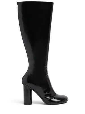 Bottega Veneta 90mm Atomic Leather Boots - Black