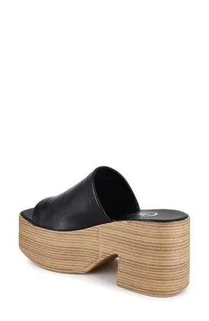 CANDIE'S Ophelia Platform Slide Sandal - Black