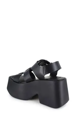 CANDIE'S Laura Platform Sandals - Black