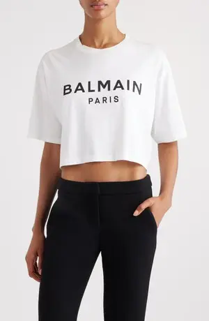 Balmain Logo T-shirts For Women